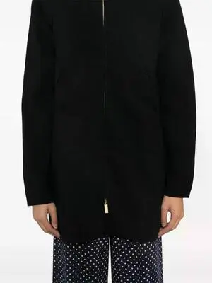 AGNES B. Merino Wool Zipped Coat
