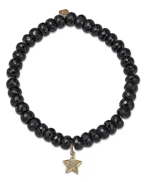 SYDNEY EVAN 14k Yellow Diamond Star Charm Bracelet - Gold