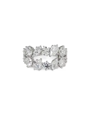 Nadri Btrx Mixed Cubic Zirconia Cocktail Ring - Silver