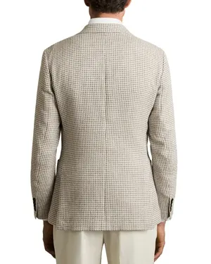 REISS Slim Fit Dogtooth Check Blazer