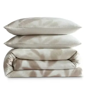 Calvin Klein Shadow Branches 3 Piece Duvet Cover Set, Queen - Camel