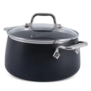 ALL-CLAD Ha1 Expert Cookware Nonstick 4 Qt. Soup Pot With Lid - Black