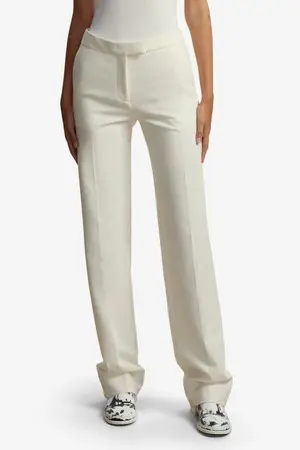 Marina Moscone Tailored Slim Trouser - Ivory