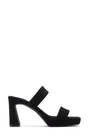 Jeffrey Campbell Danity Platform Slide Sandal - Black Suede