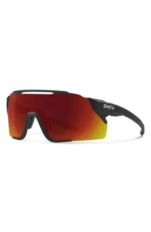 SMITH Attack 130mm Chromapop™ Shield Sunglasses - Matte Black /chromapop Red