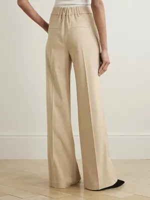 Veronica Beard Marbeau Pleated Wide-leg Pants