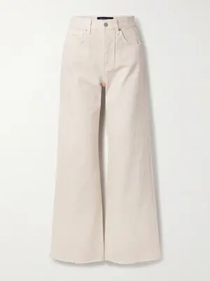 Veronica Beard Taylor High-rise Wide-leg Jeans