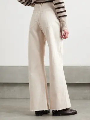 Veronica Beard Taylor High-rise Wide-leg Jeans