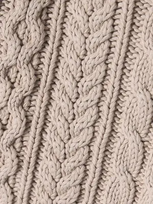 NILI LOTAN Rory Cable-knit Cotton Sweater
