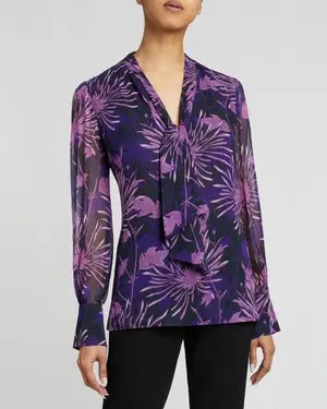 Santorelli V Neck Blouses