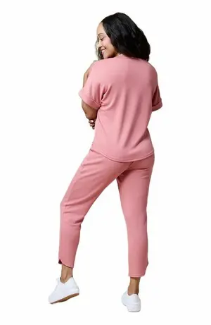 SOFTIES Athleisure Puredream V-neck Lounge Set - Copper Rose