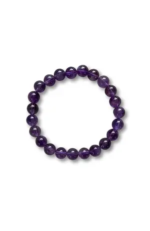 HUMANIST BEAUTY Crystal Beaded Bracelet - Amethyst
