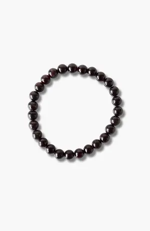 HUMANIST BEAUTY Crystal Beaded Bracelet Garnet