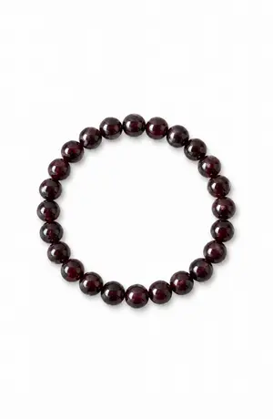 HUMANIST BEAUTY Crystal Beaded Bracelet - Garnet