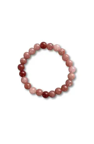 HUMANIST BEAUTY Crystal Healing Beaded Bracelet - Pink Aventurine