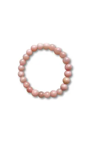 HUMANIST BEAUTY Crystal Healing Beaded Bracelet - Pink Opal