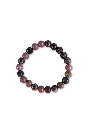 HUMANIST BEAUTY Crystal Healing Beaded Bracelet - Rhodonite