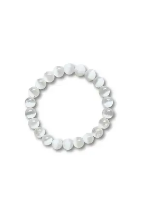 HUMANIST BEAUTY Crystal Healing Beaded Bracelet - Selenite