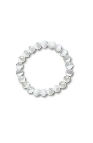 HUMANIST BEAUTY Crystal Beaded Bracelet - Selenite