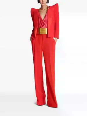Balmain Crepe Tailored Trousers
