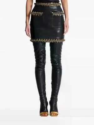 Balmain Chain-detail Mini Skirt