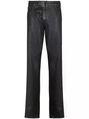 Balmain Logo Patch Trousers - Black
