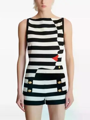 Balmain Mariniere Knit Top
