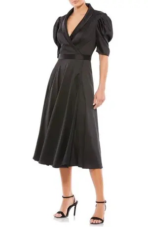 Satin Lapel Dresses