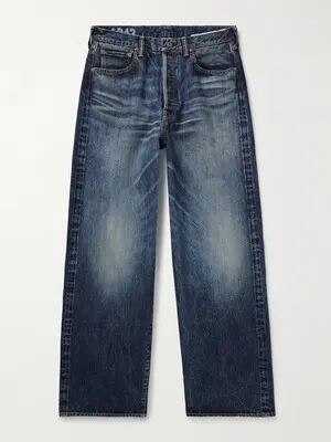 Visvim Social Sculpture 01 Straight-leg Selvedge Jeans - Blue