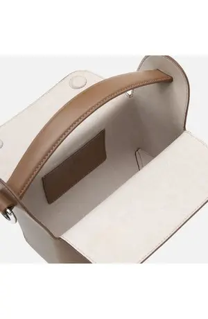 WE-AR4 The Pastry Box 20 Leather Top Handle Bag - Caffe