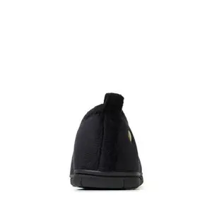DEARFOAMS Velour Closed Back Slippers - Black