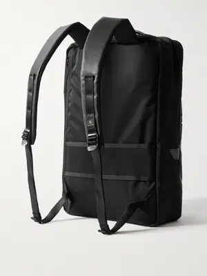 MASTER-PIECE CO Progress 2way Leather-trimmed Coated-shell Backpack