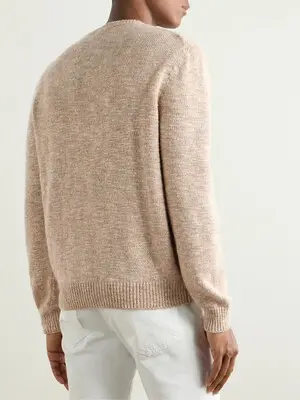 Loro Piana Silk, Cashmere And Linen-blend Sweater