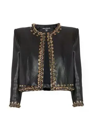 Balmain Chain Detail Jacket - Black