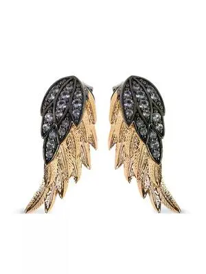 Zadig&Voltaire Embellished Wing Earrings - Gold