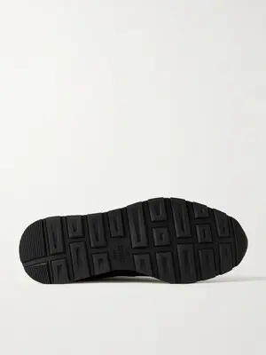 Berluti Fast Track Torino Leather And Shell Sneakers