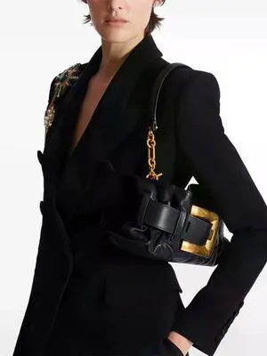 Balmain Anthem Mini Shoulder Bag - Black