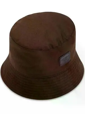 Dolce & Gabbana Logo-appliqué Bucket Hat - Brown