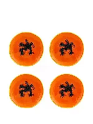 BORDALLO PINHEIRO Papaya Dessert Plate Set - Orange