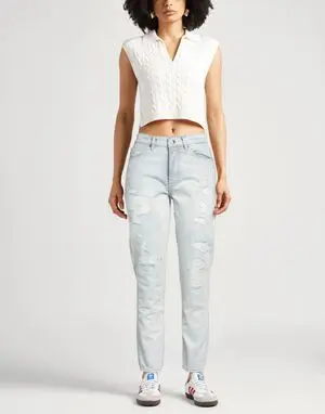 Armani Exchange Tapered Fit Light Wash Denim Jeans