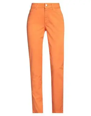 CARACTÈRE Skinny Gabardine Pants - Orange