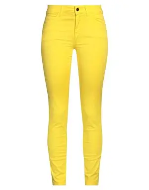 CARACTÈRE Skinny Gabardine Pants - Yellow