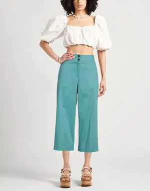 CARACTÈRE Cropped Straight-leg Cotton Pants