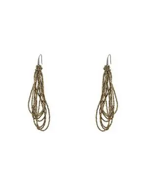 Brunello Cucinelli Beaded Dangle Earrings - Green