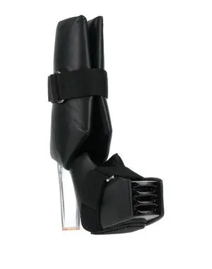 Rick Owens Leather And Textile Boots