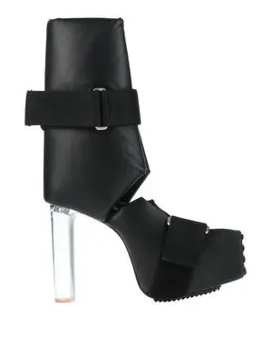 Rick Owens Leather And Textile Boots