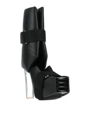 Rick Owens Leather And Textile Boots