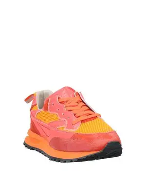 HIDNANDER Leather And Textile Fiber Low-top Sneakers