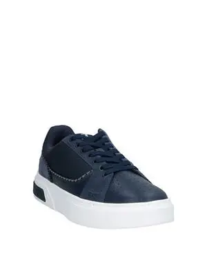 EA7 Cow Leather Sneakers - Navy