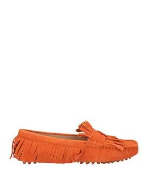 BALDININI Leather Loafers - Orange